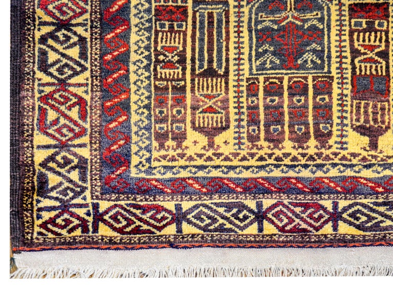 Vintage Baluchi Prayer Rug For Sale at 1stDibs