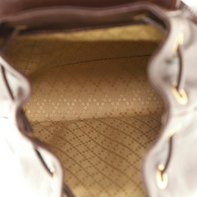 Vintage Bamboo Backpack Leather Mini at 1stDibs