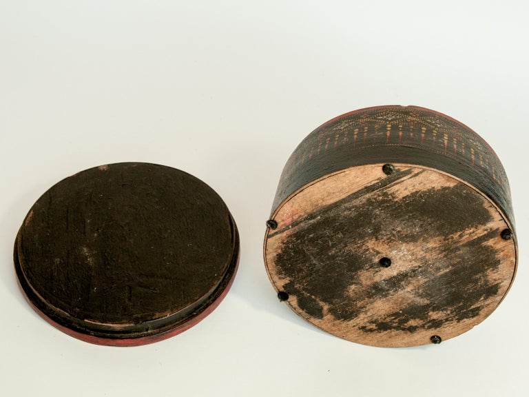 Vintage Bamboo Betel Box. Original Color, Cambodia, Early to Mid-20th ...