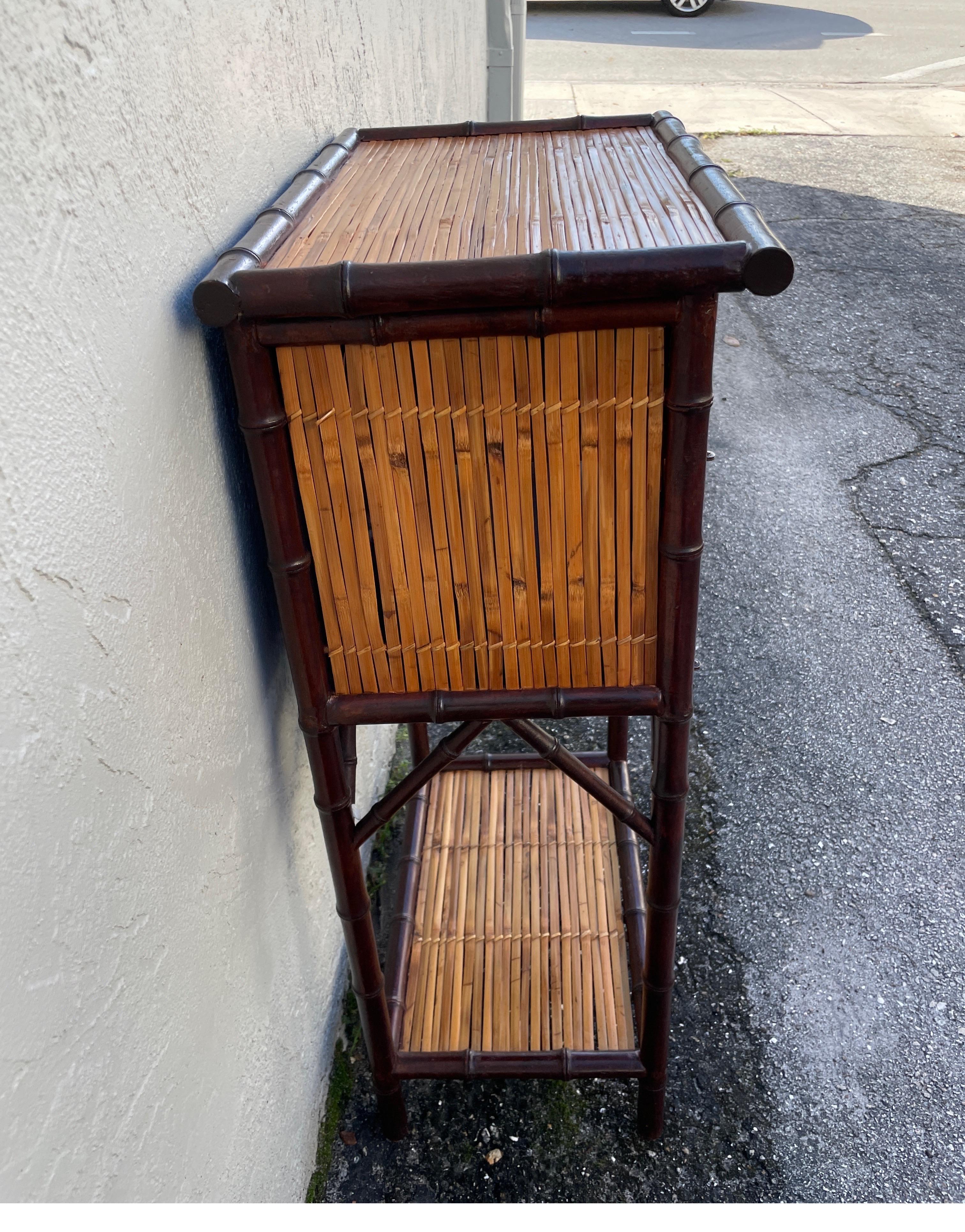 Vintage Bamboo Cabinet at 1stDibs