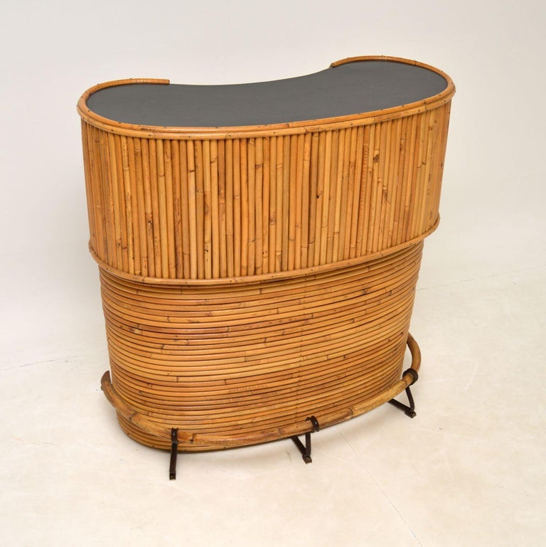 Vintage Bamboo Cocktail Tiki Bar at 1stDibs
