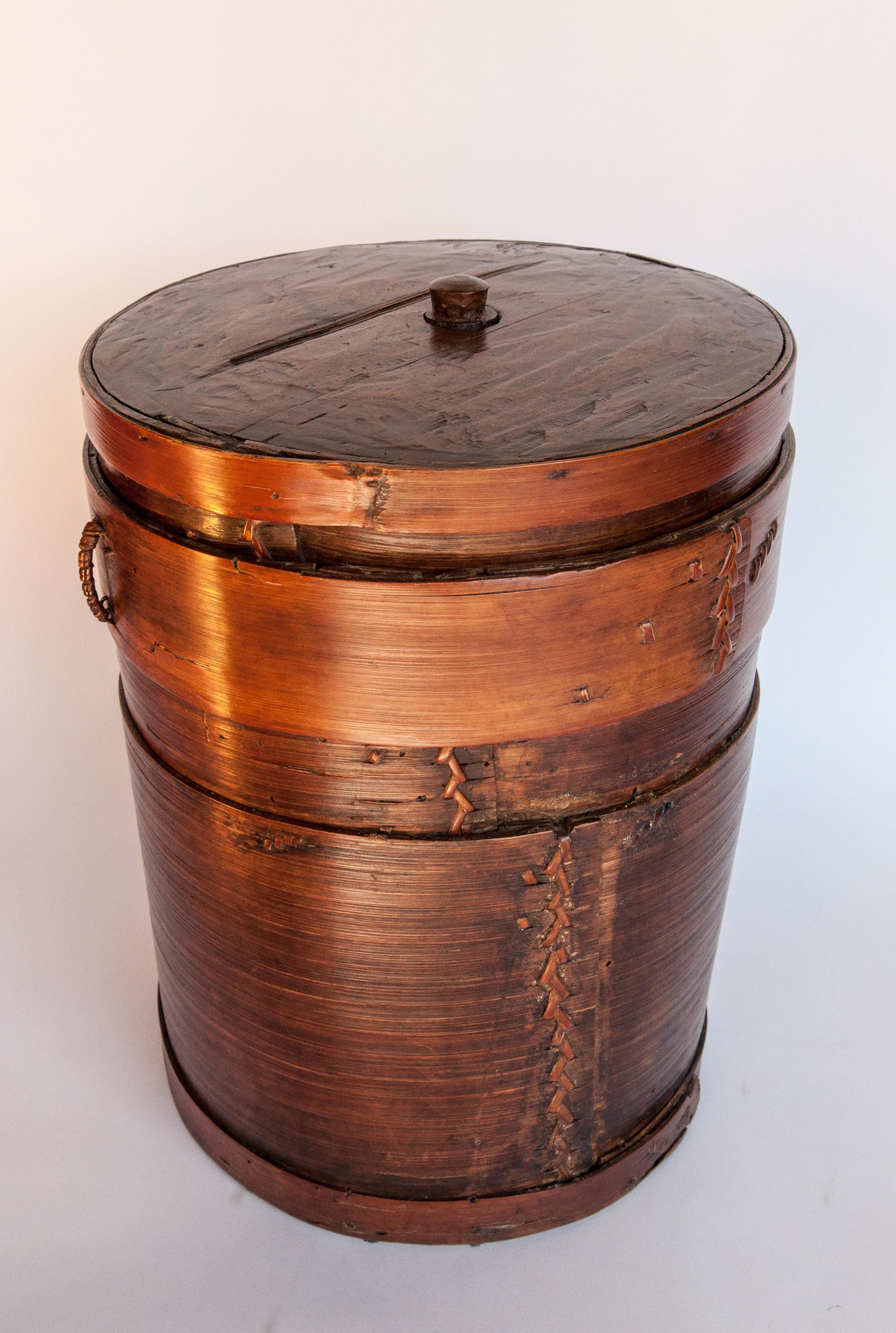 Vintage Bamboo Kitchen Box from Bhutan, Mid-20th Century at 1stDibs