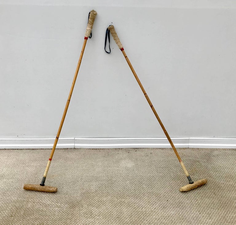 Vintage Bamboo Polo Mallets, Pair at 1stDibs