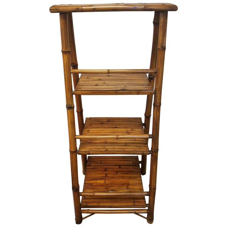 Vintage Bamboo Stand/Shelf at 1stDibs | bambo stand