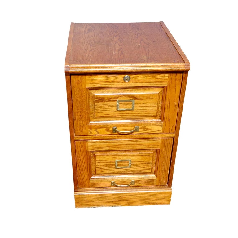Vintage Barrister 2 Drawer File Cabinet For Sale at 1stDibs