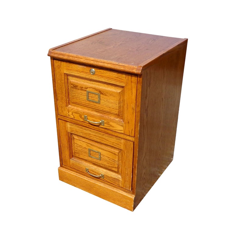 Vintage Barrister 2 Drawer File Cabinet For Sale at 1stDibs