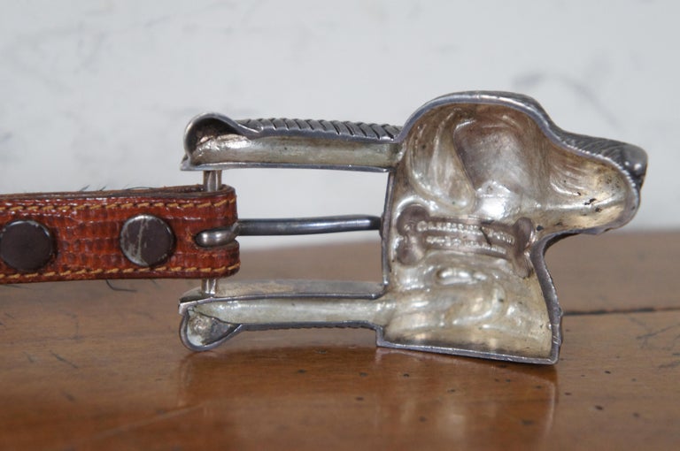 Vintage Barry Kieselstein Cord Sterling Silver Labrador Dog Lizard Belt ...