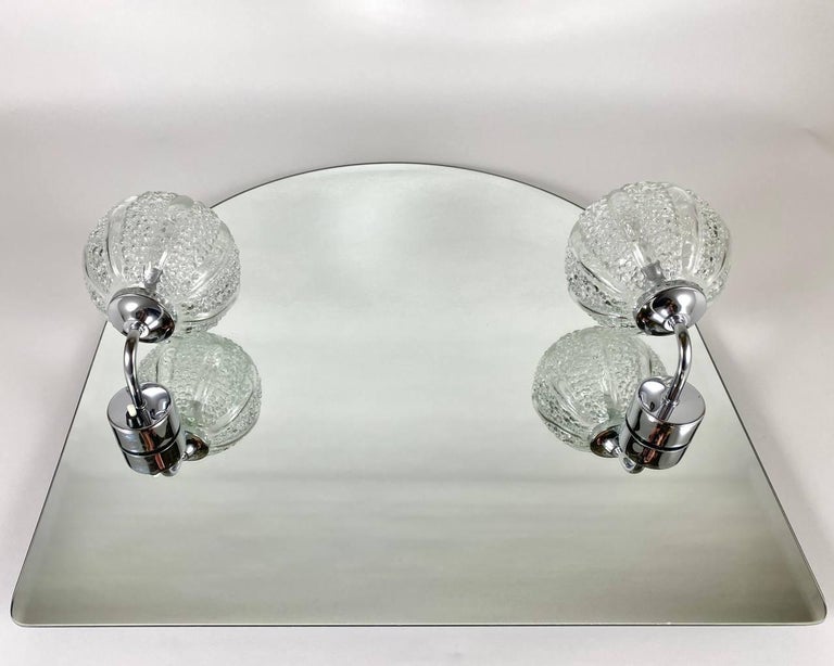 Vintage Bathroom Mirror with Two Sconces by Schemmann, Germany For Sale ...