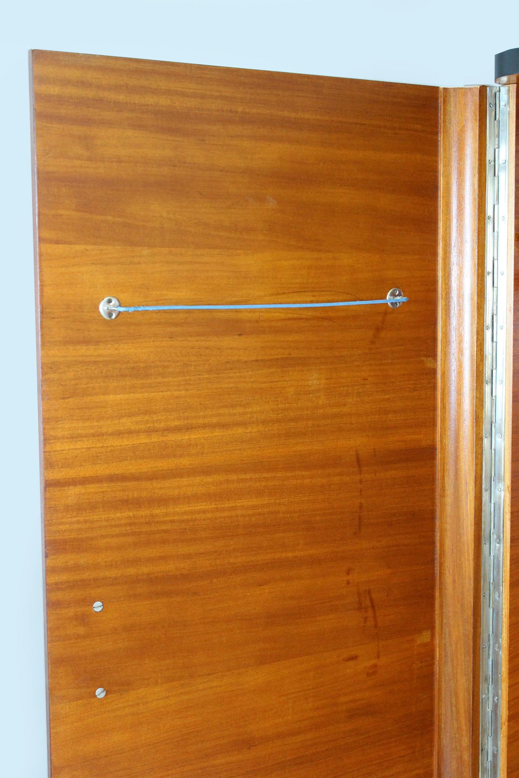 Vintage Bauhaus Chromed Tubular Steel Wardrobe from Hynek Gottwald ...