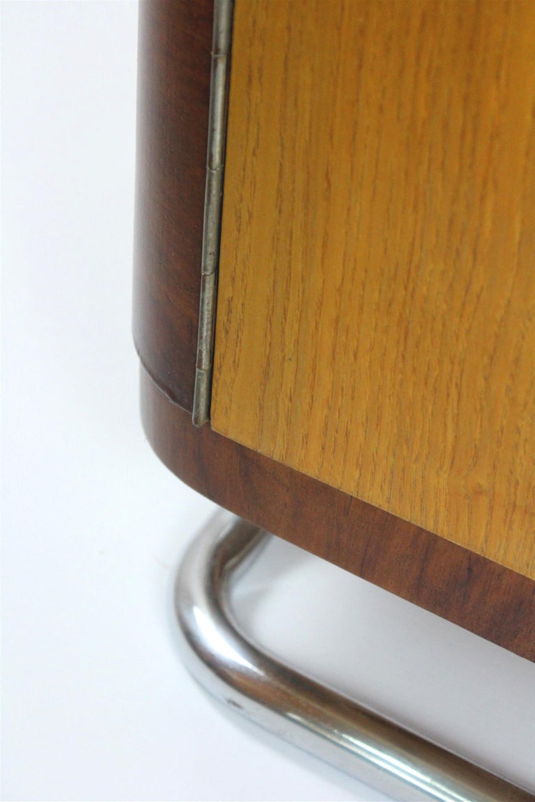 Vintage Bauhaus Chromed Tubular Steel Wardrobe from Hynek Gottwald ...