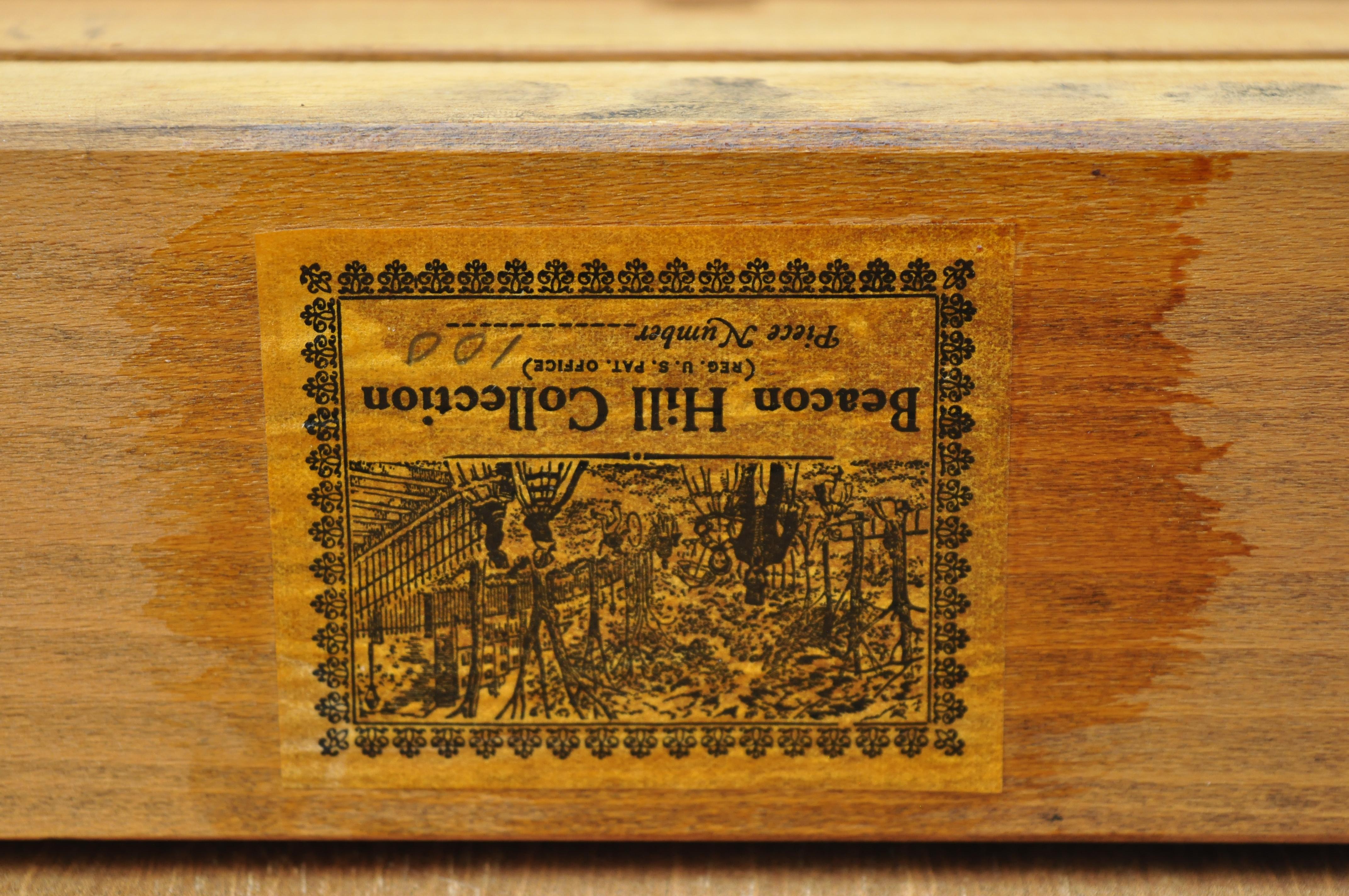 Vintage Beacon Hill Italian Regency Style Walnut Dining Table with Two ...