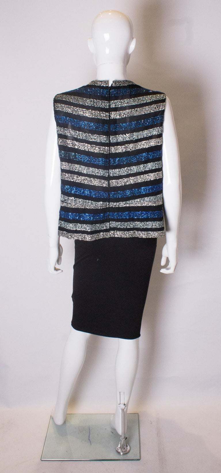 Vintage Beaded Evening Top At 1stdibs
