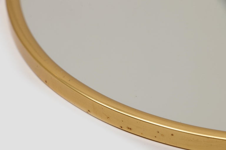 Vintage Beautiful Model Mirror with Brass Edge, 1960s, Germany For Sale ...