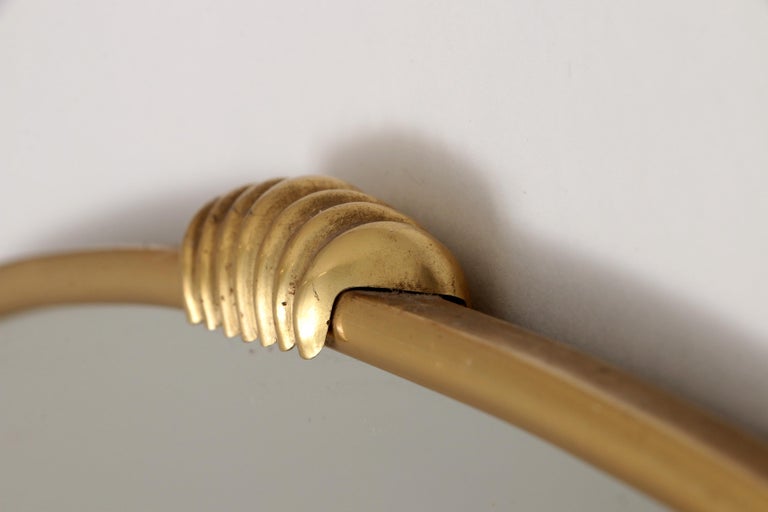 Vintage Beautiful Model Mirror with Brass Edge, 1960s, Germany For Sale ...