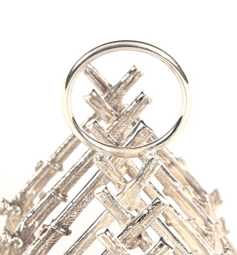 Vintage Beautiful Silver Plated Toast Rack Crossed Rifles 20th Century ...