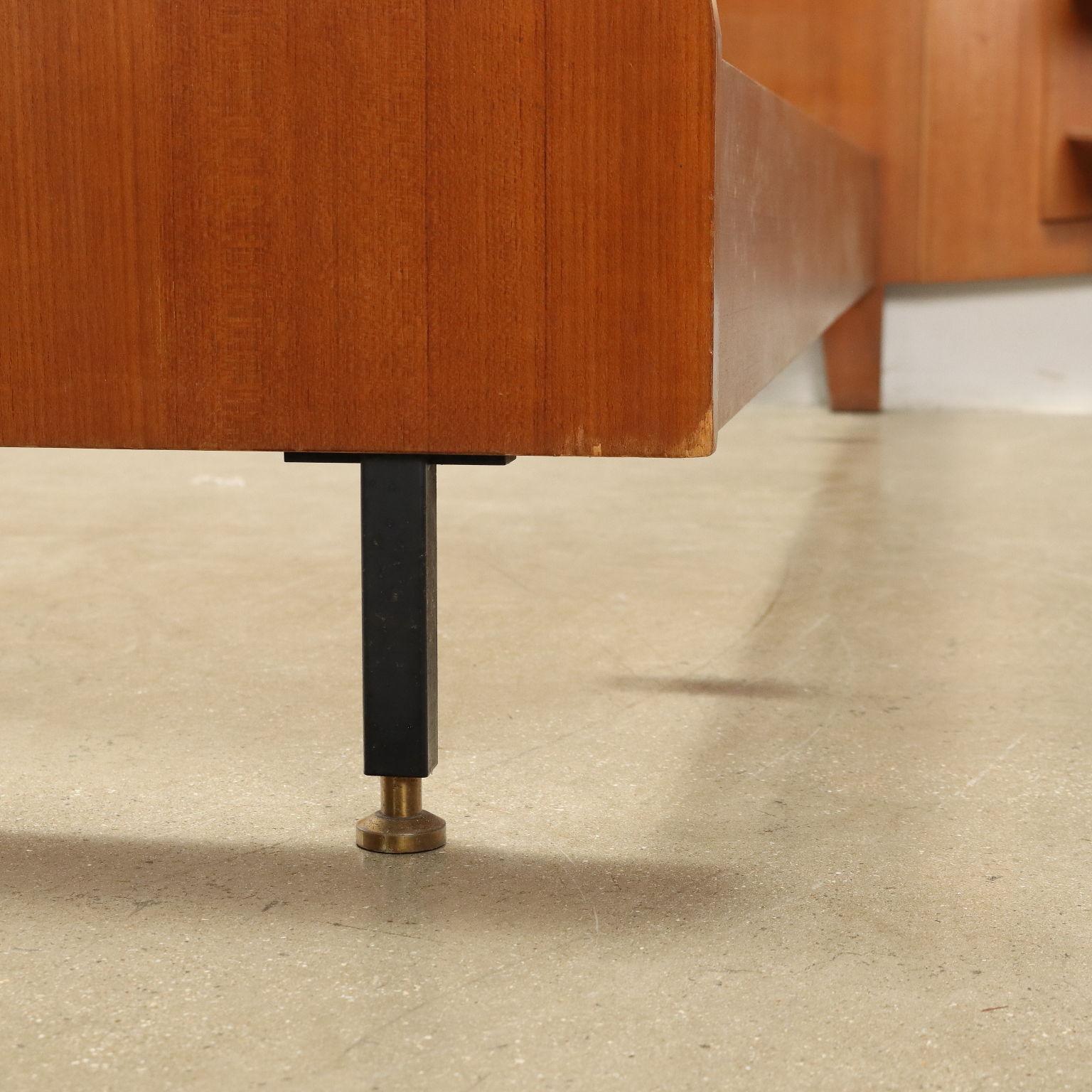 Vintage Bed from the 1950s-1960s Teak Marble For Sale at 1stDibs ...