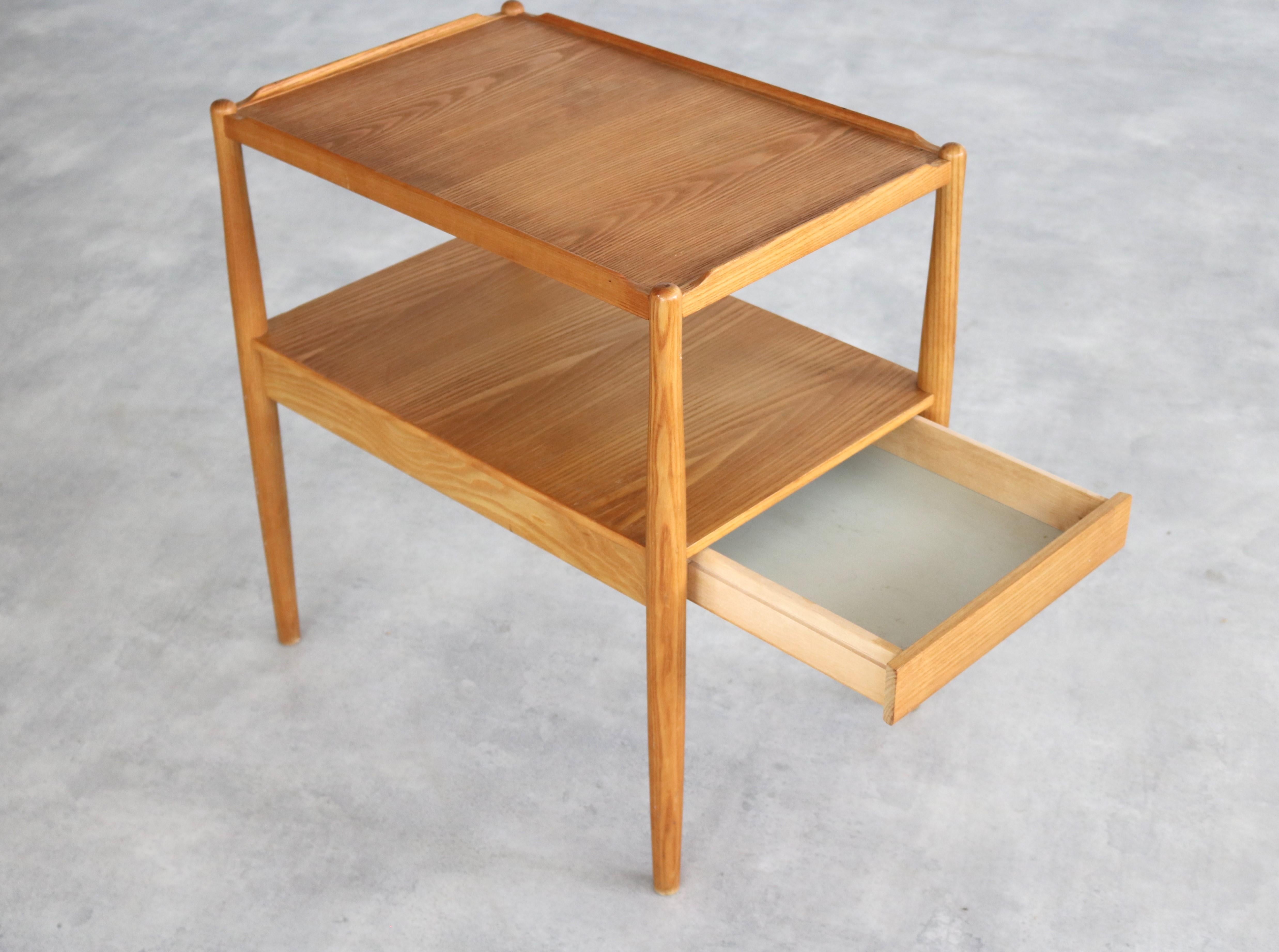 vintage bedside table side table 60s Swedish For Sale at 1stDibs