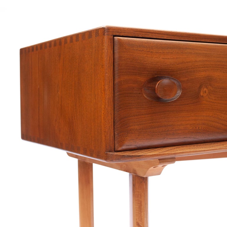 Vintage Beech and Elm Console Table by Ercol, 1960s For Sale at 1stDibs