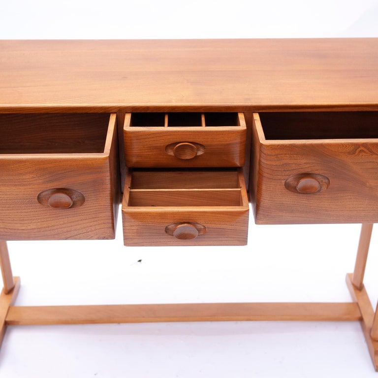 Vintage Beech and Elm Console Table by Ercol, 1960s For Sale at 1stDibs