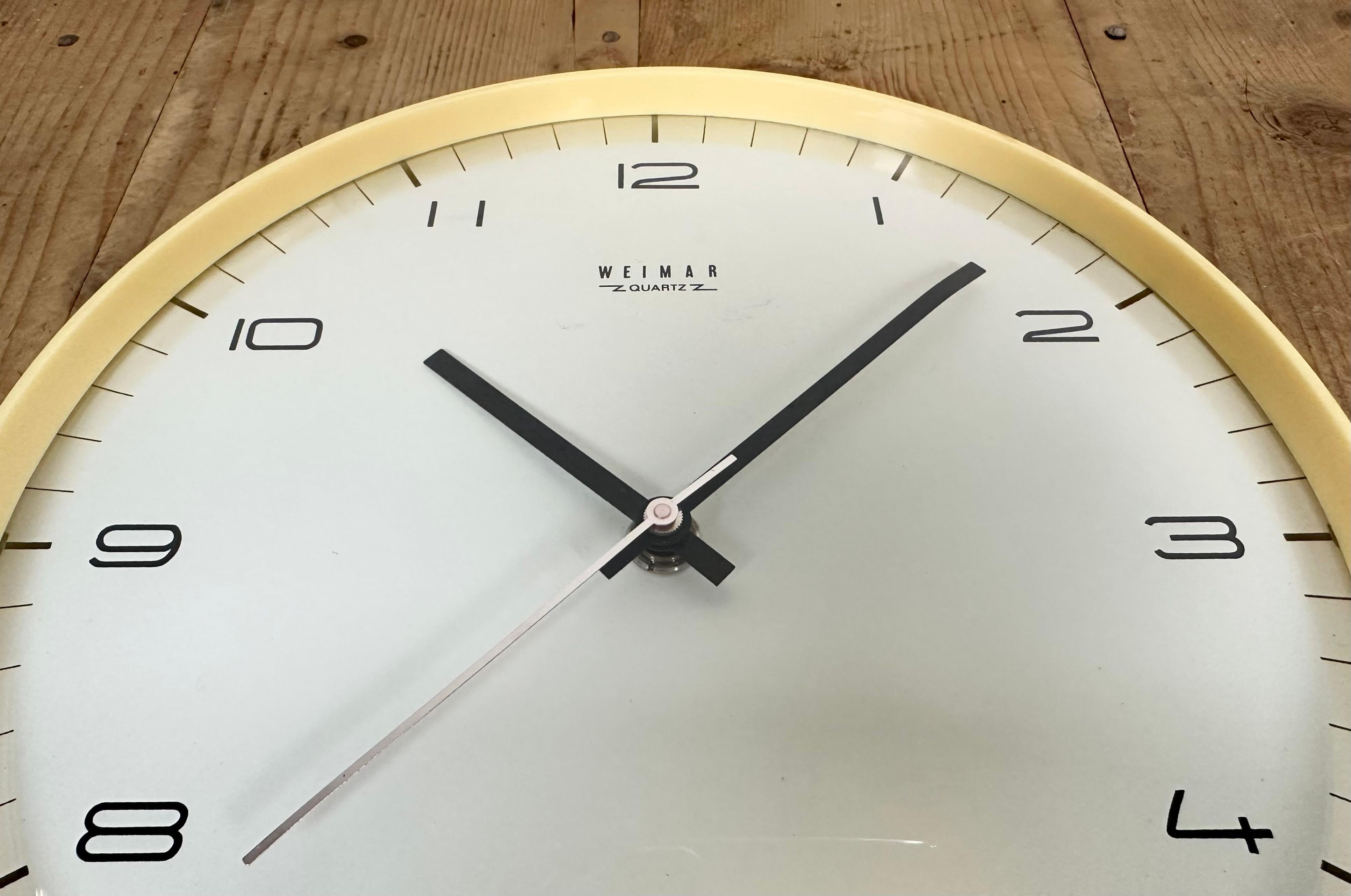 Vintage Beige Bakelite Wall Clock from Weimar, 1970s at 1stDibs ...