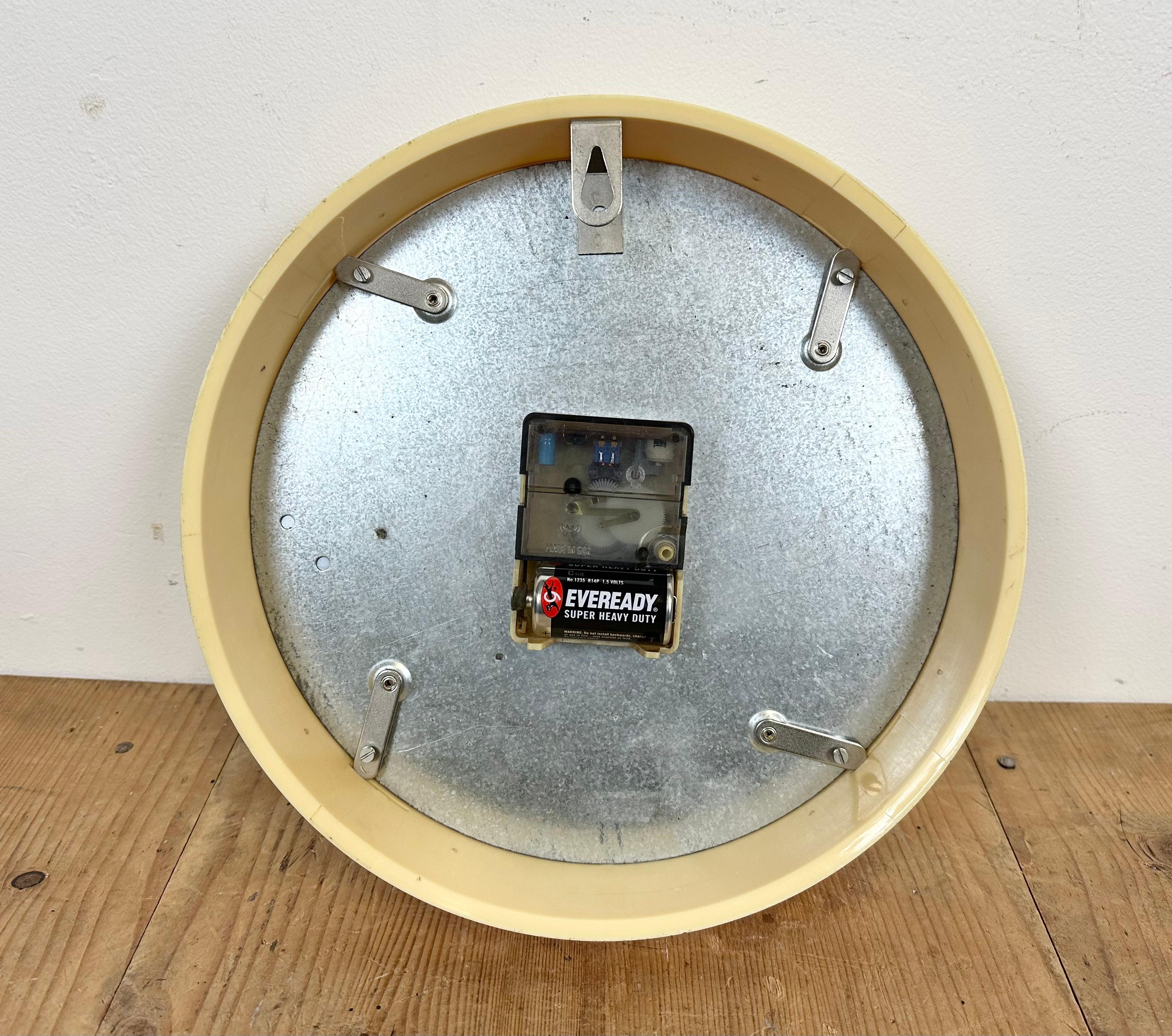 Vintage Beige Bakelite Wall Clock from Weimar, 1970s at 1stDibs ...