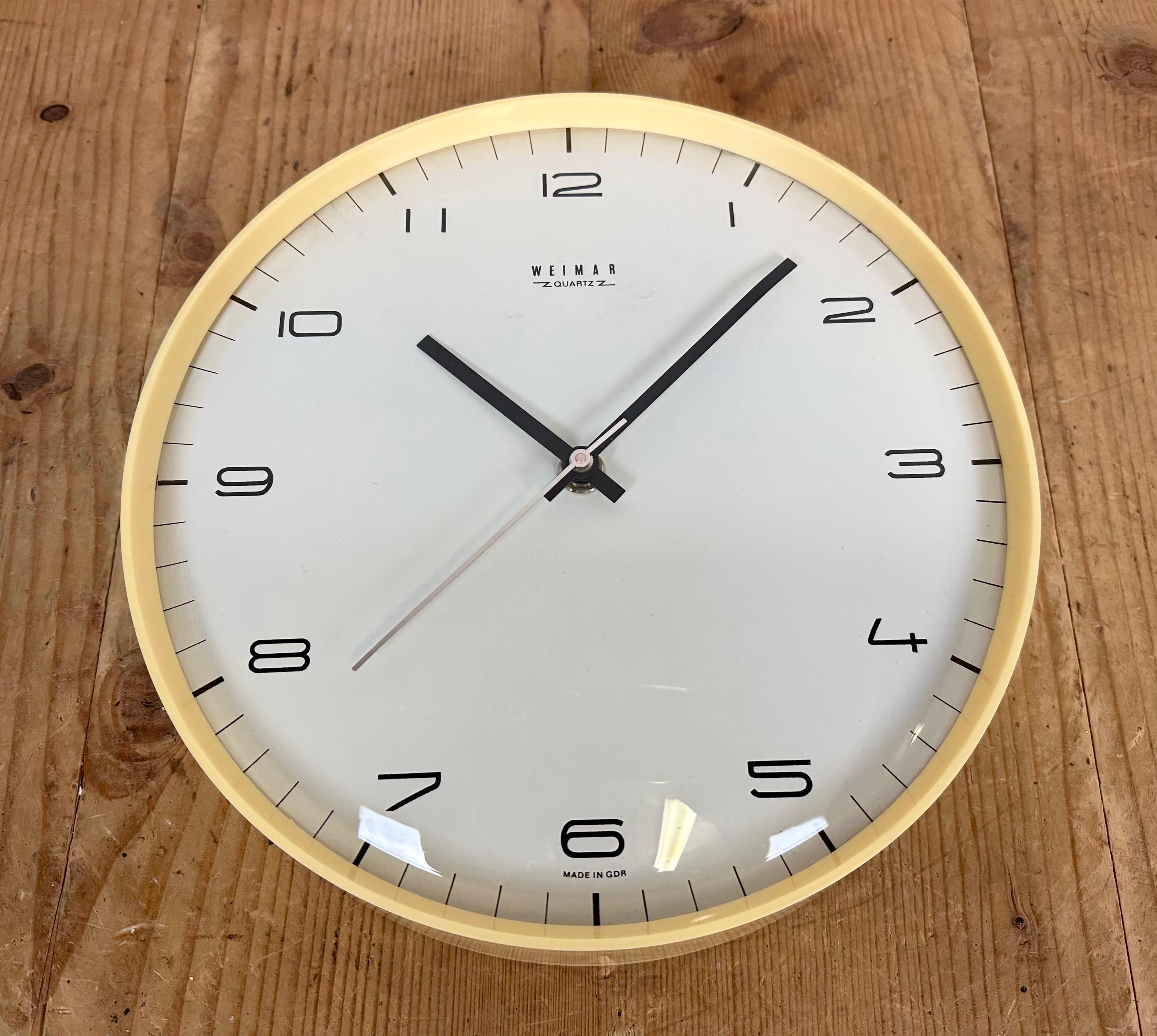 Vintage Beige Bakelite Wall Clock from Weimar, 1970s at 1stDibs ...