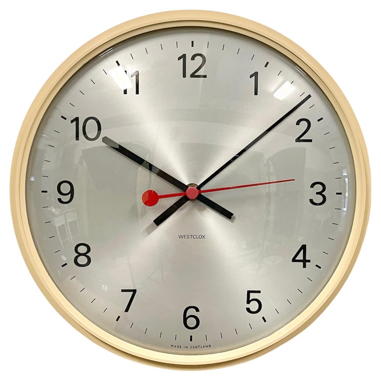 Vintage Beige Bakelite Wall Clock from Westclox, 1970s For Sale at ...