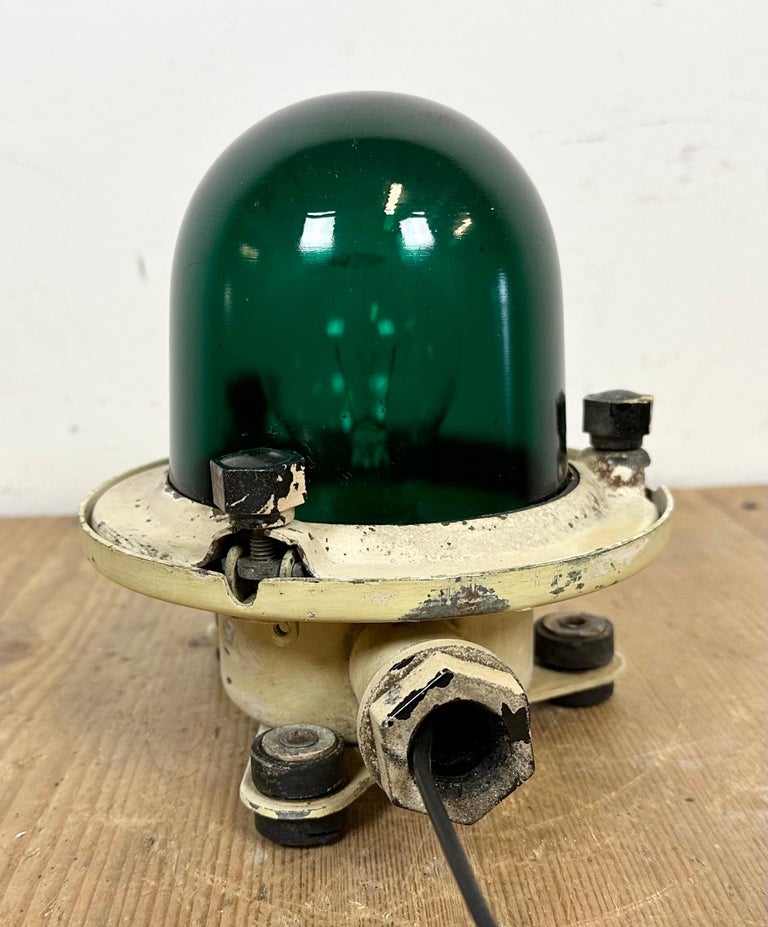 Vintage Beige Soviet Ship Ceiling or Wall Light, 1960s For Sale at 1stDibs