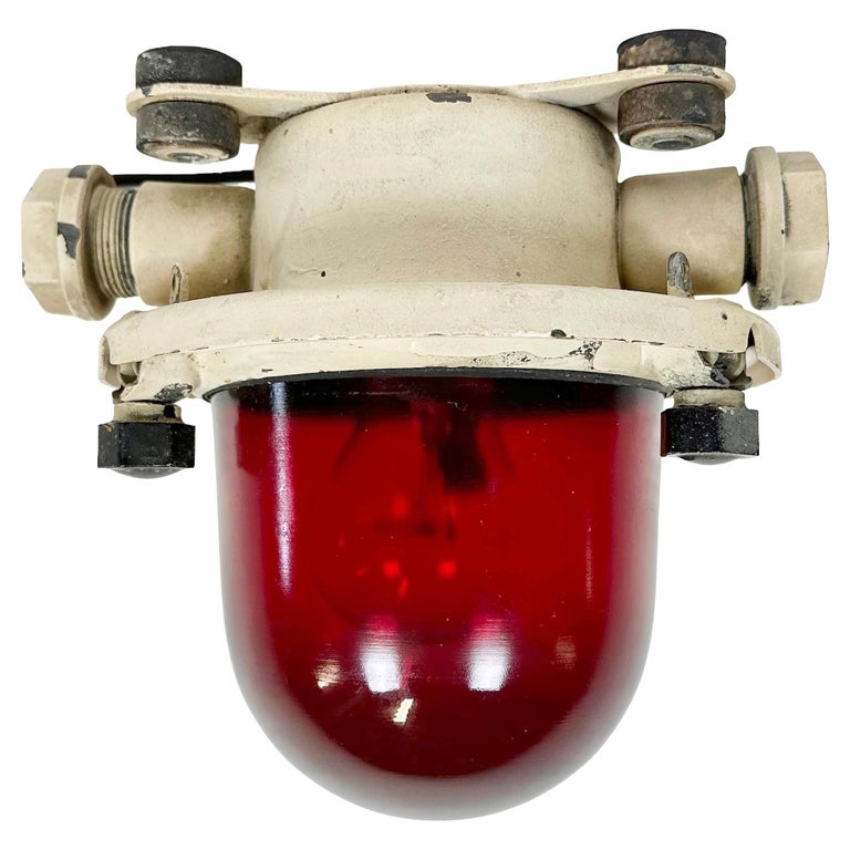 Vintage Beige Soviet Ship Ceiling or Wall Light, 1960s For Sale at 1stDibs