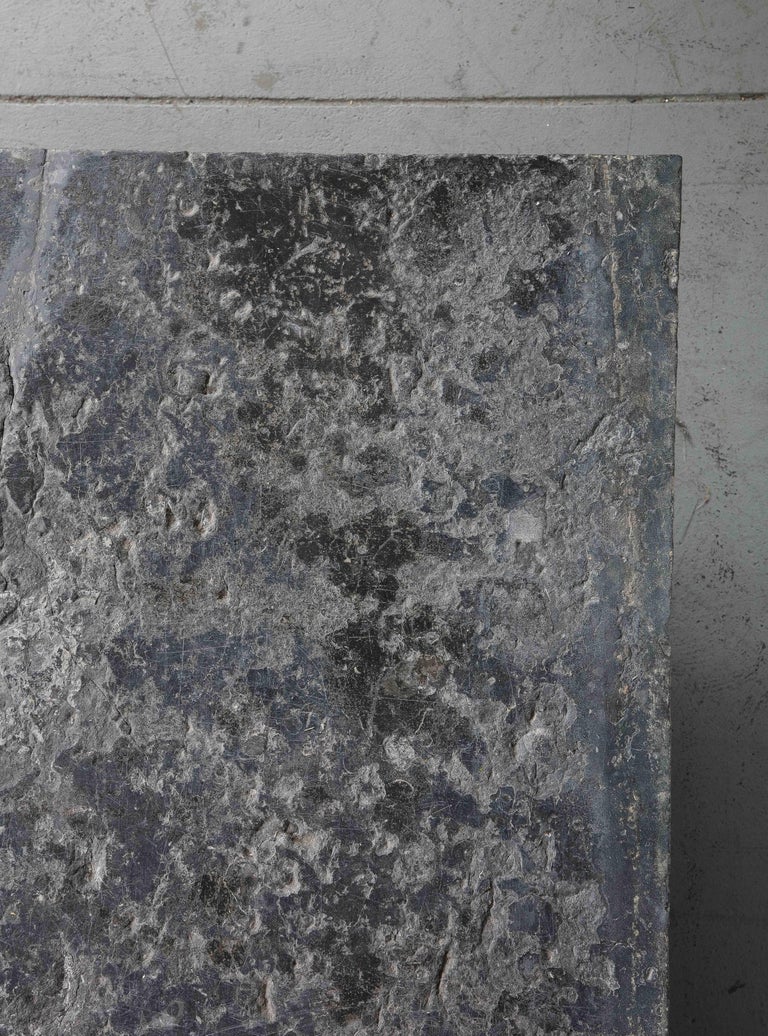 Vintage Belgian Bluestone Coffee Table with French Oak Base For Sale at ...