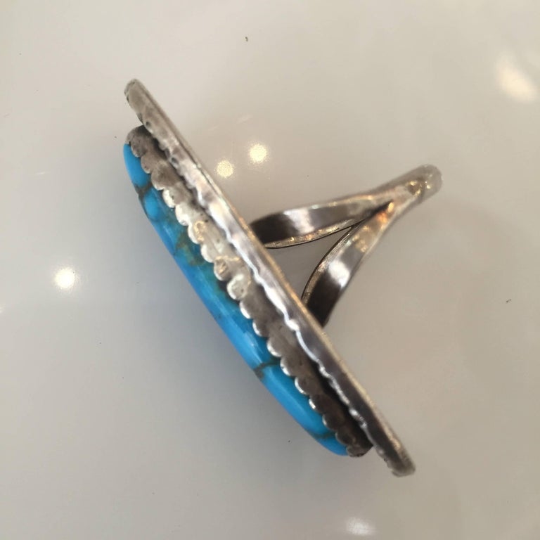 Vintage Bell Southwest Bell Trading Post Turquoise and Sterling Silver ...