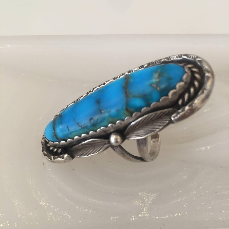 Vintage Bell Southwest Bell Trading Post Turquoise and Sterling Silver ...
