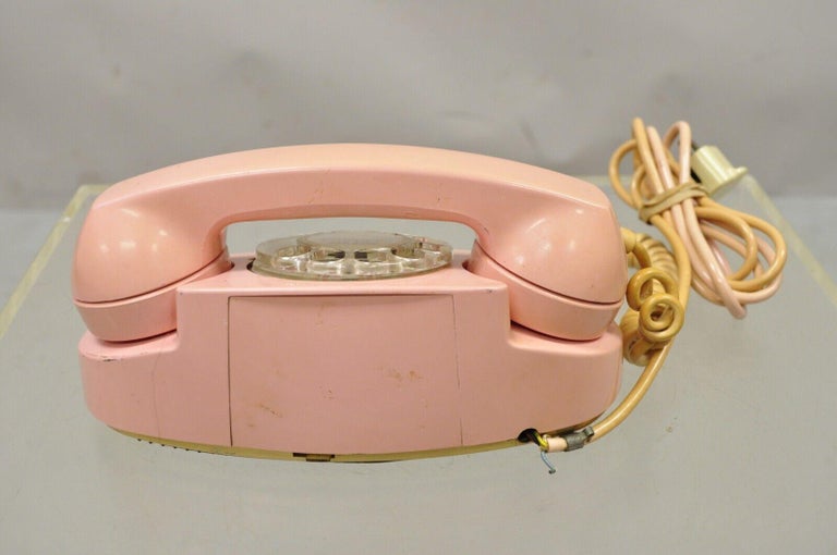 Vintage Bell System Pink "The Princess Phone" Rotary Dial Telephone at ...