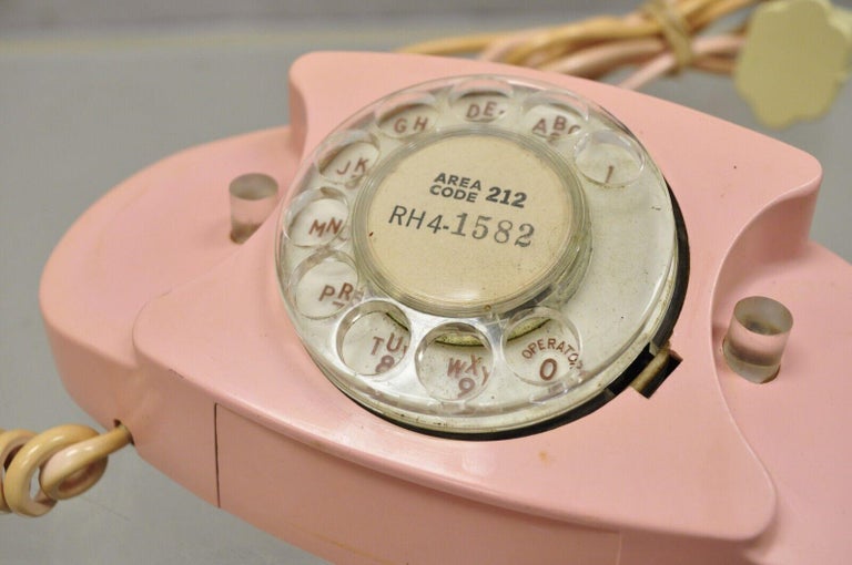 Vintage Bell System Pink "The Princess Phone" Rotary Dial Telephone at ...