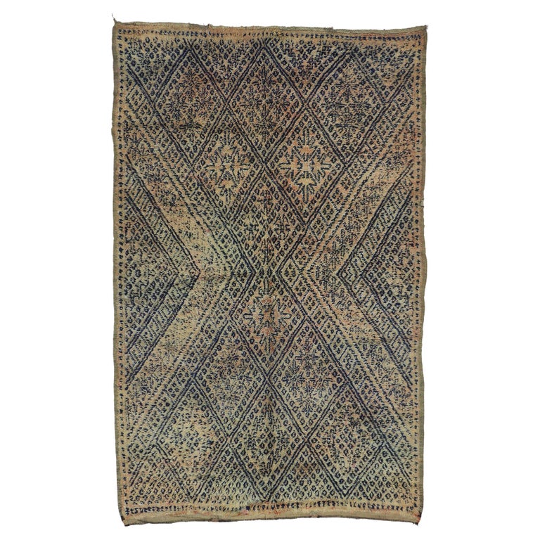 Vintage Beni MGuild Moroccan Rug by Berber Tribes of Morocco For Sale ...