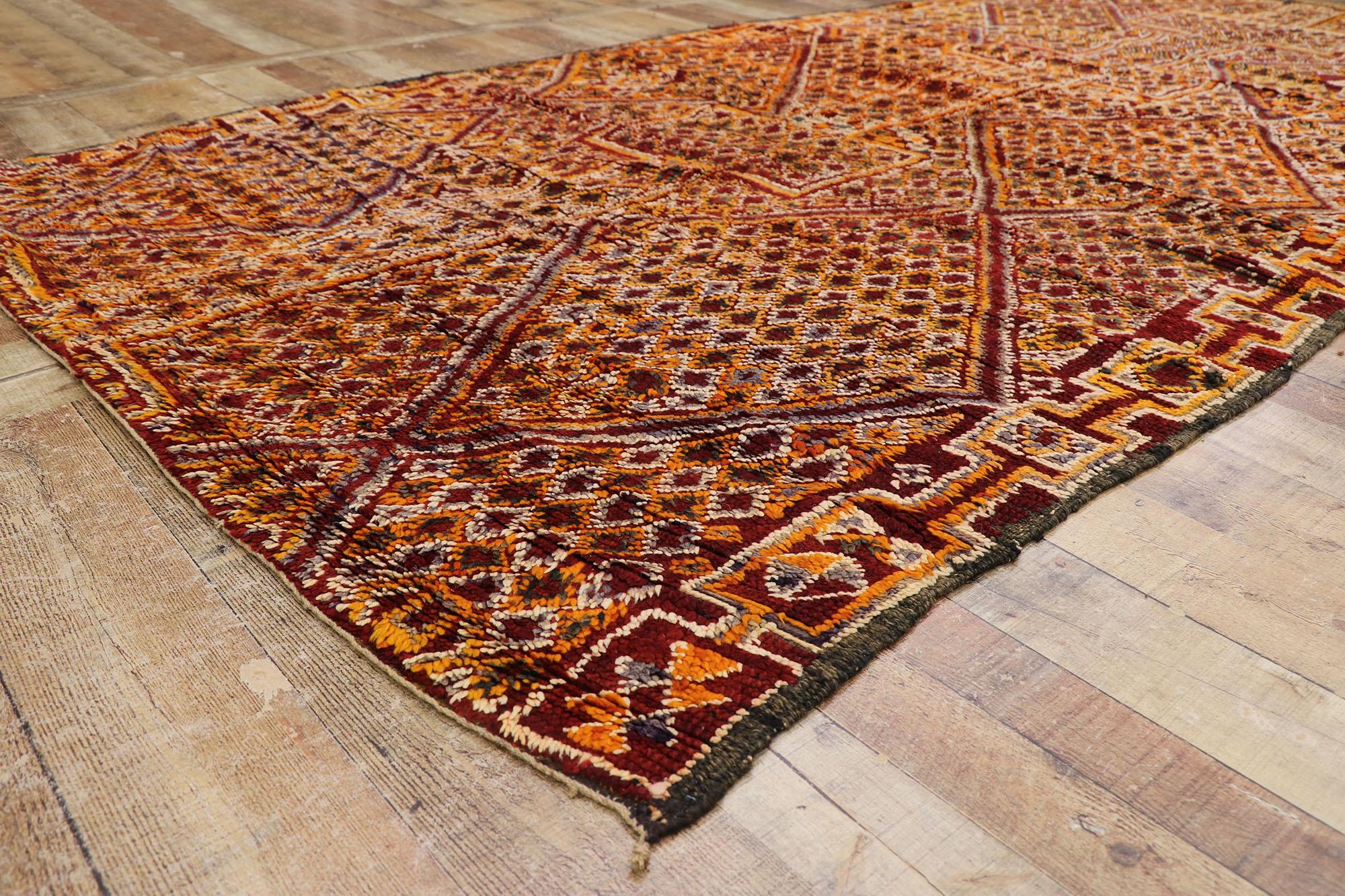 Vintage Beni MGuild Moroccan Rug, Irresistibly Chic Meets Sophisticated ...