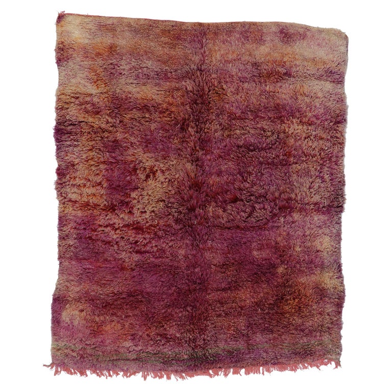 Vintage Beni Mrirt Moroccan Rug For Sale at 1stDibs