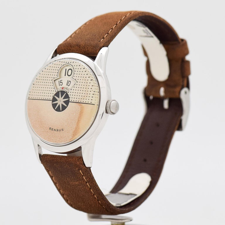 Vintage Benrus Digital Jump Hour "Dial-o-rama" Wristwatch, 1958 at 1stDibs