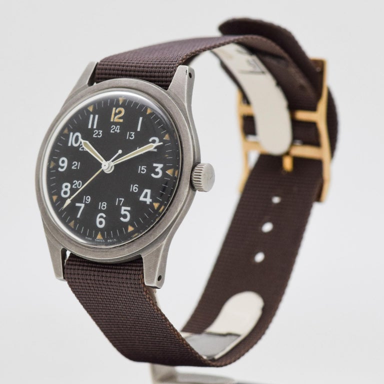 Vintage Benrus US Military Air Force Stainless Steel Watch, 1969 at ...