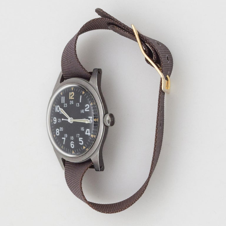 Vintage Benrus US Military Air Force Stainless Steel Watch, 1969 at ...