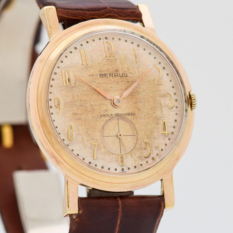 Vintage Benrus Yellow Gold Plated and Stainless Steel Watch, 1960s For ...