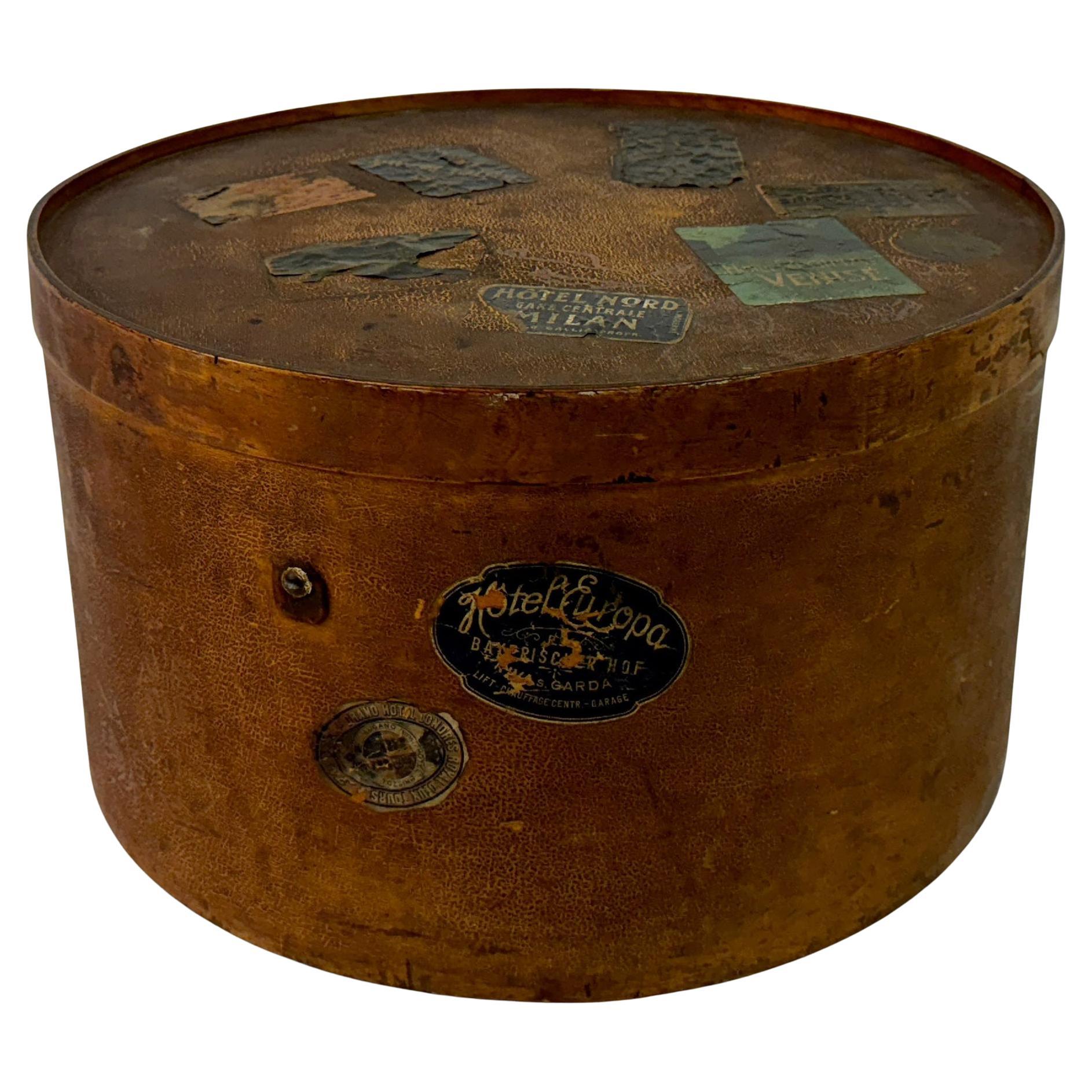 Mid-Century Vintage Hat Box For Sale at 1stDibs