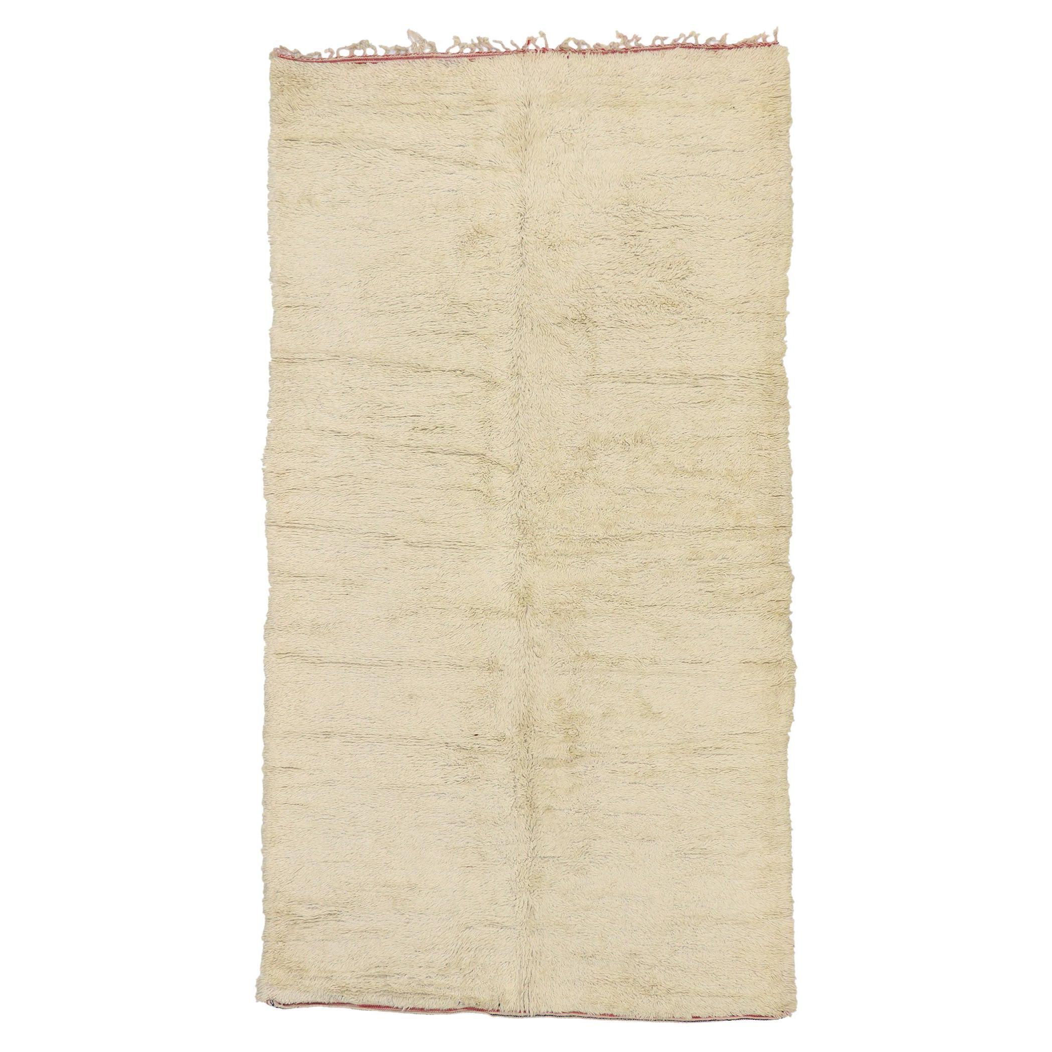 Contemporary Beni Ourain Moroccan Rug with Minimalist Style For Sale at ...