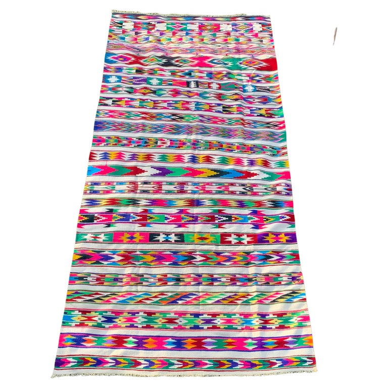 Tapis berbère géométrique ethnique bohème vintage fait à la main, nord ...