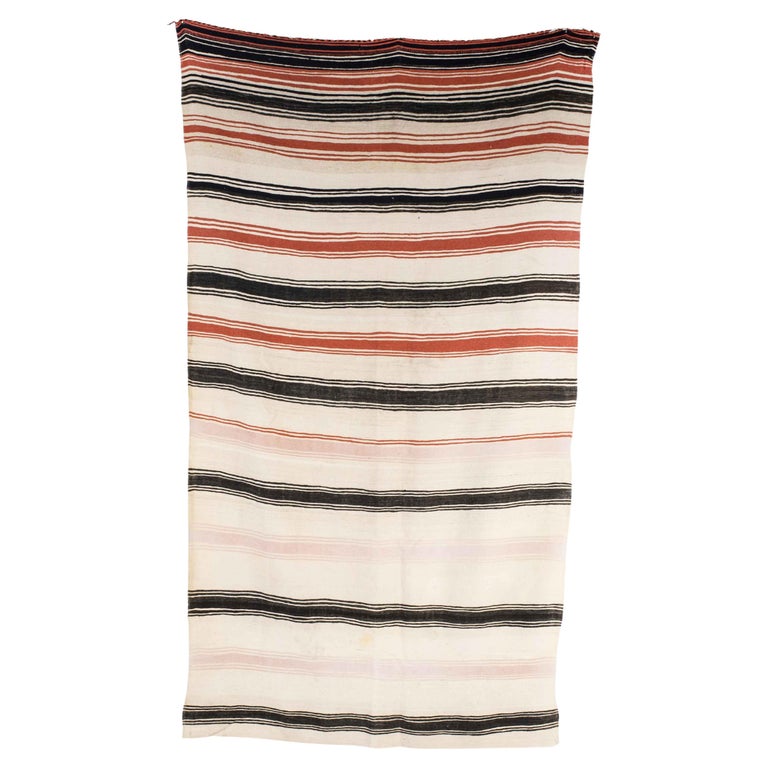 Vintage Berber Gradient Stripe Hanbel Rug For Sale at 1stDibs