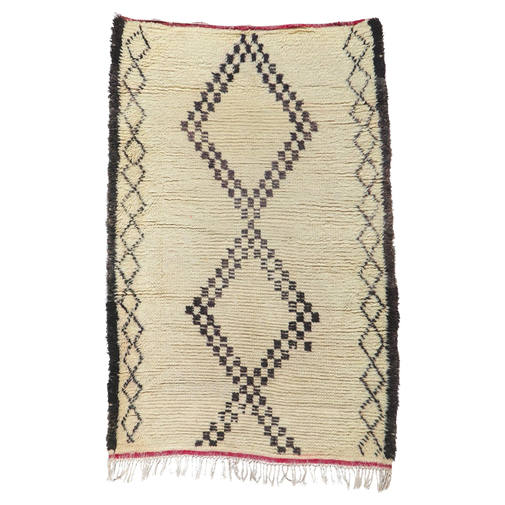 Vintage Moroccan Berber Azilal "Wisdom" Rug at 1stDibs