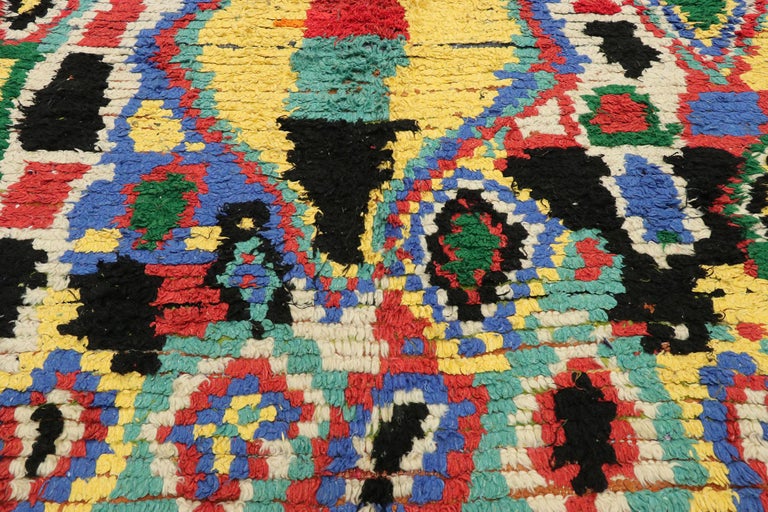 Vintage Berber Moroccan Azilal Rug Postmodern Abstract Expressionism at ...