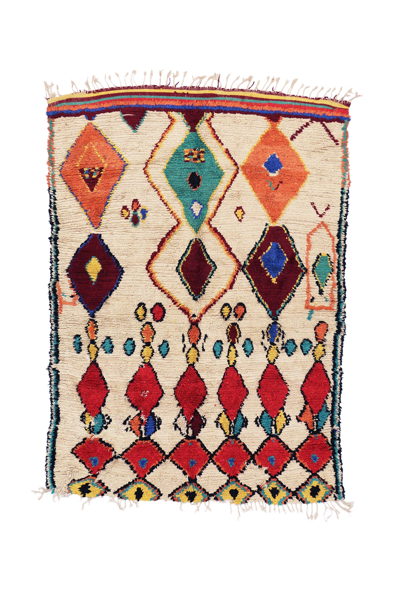 Vintage Berber Moroccan Rug with Modern Tribal Boho Chic Style For Sale ...