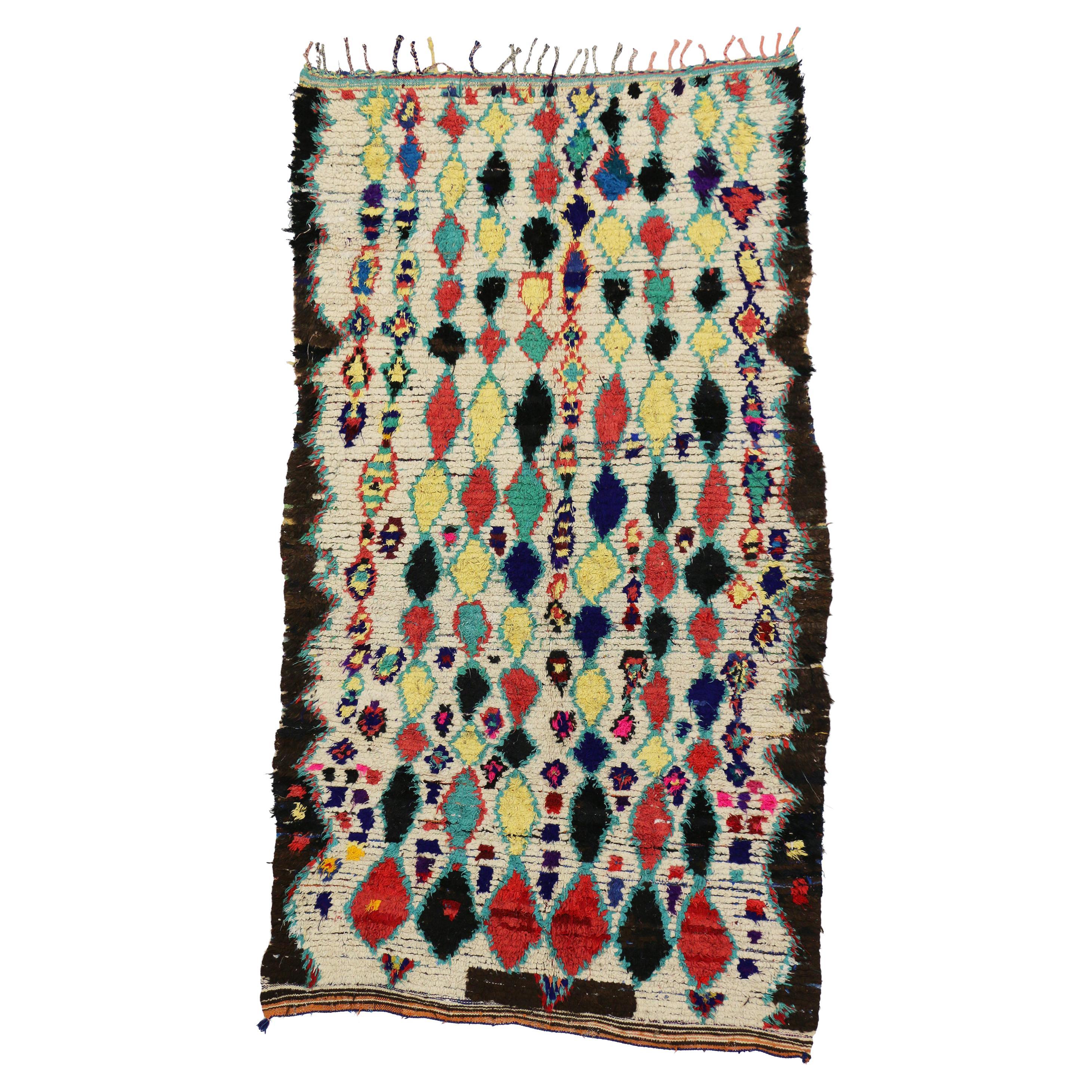 Vintage Berber Moroccan Azilal Rug with Modern Tribal Style For Sale at ...