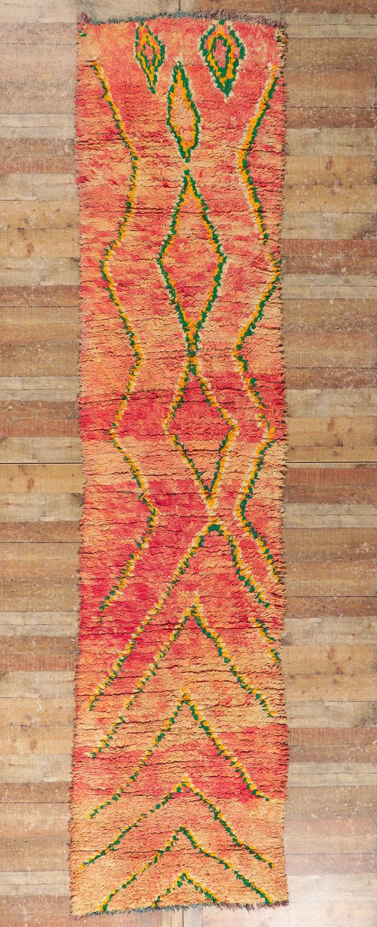 Vintage Berber Moroccan Hallway Runner For Sale at 1stDibs